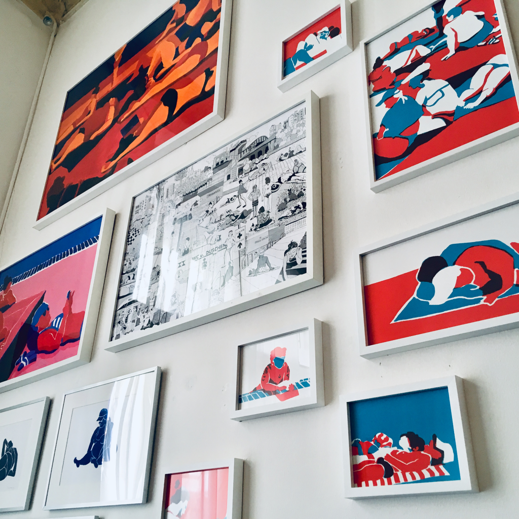 artprints etchings linocuts risography illustrations screenprint